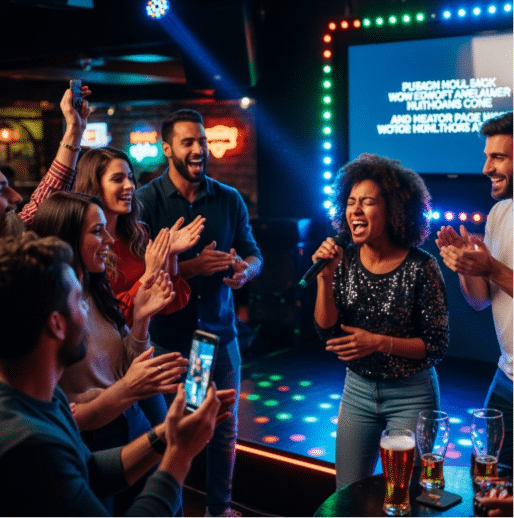Karaoke on your mobile: fun and singing